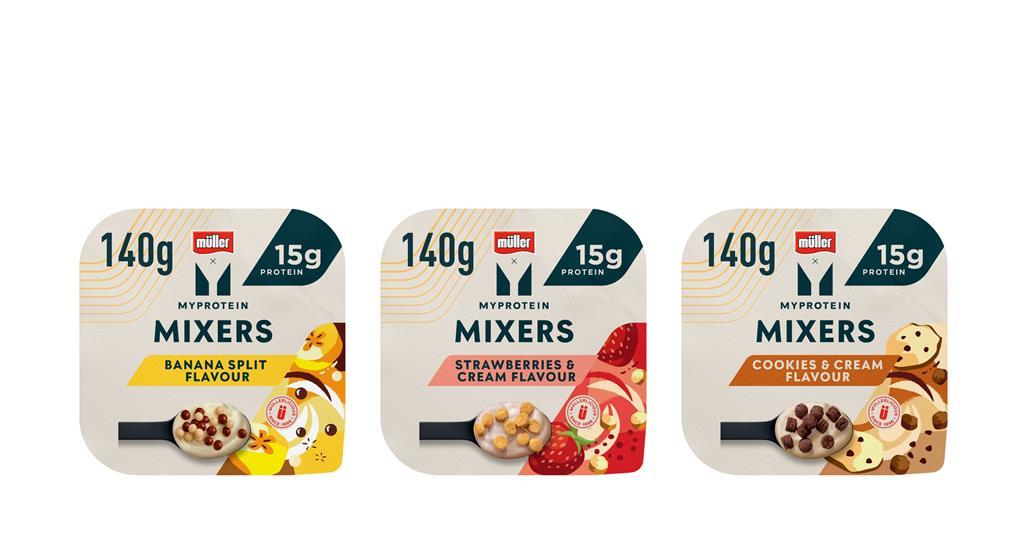 Müller and Myprotein launch Mixers yoghurts with 15g protein | News ...