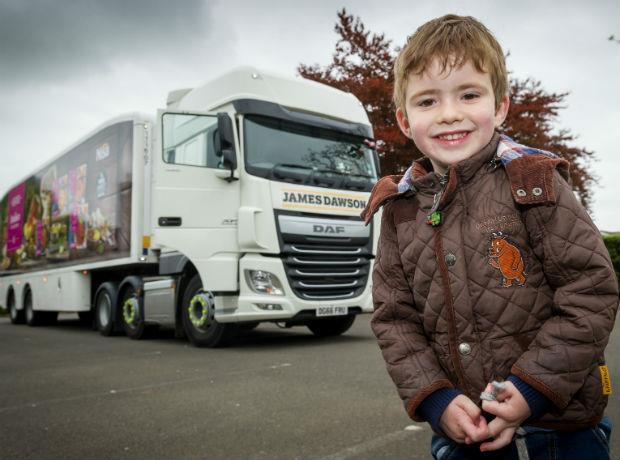 Nisa names delivery lorry after Peterborough boy James Dawson | News ...