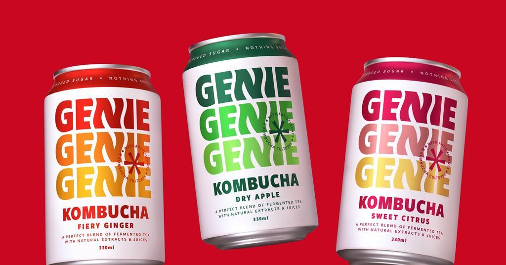 Genie Drinks gets major rebrand and shifts kombuchas into cans | News ...