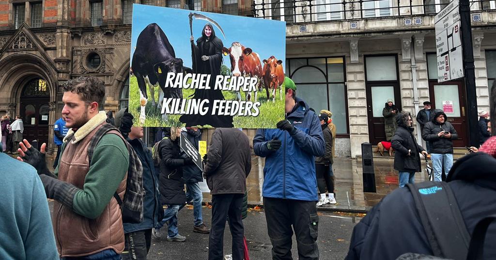 Emotional reactions at Westminster farmers protest | The Grocer