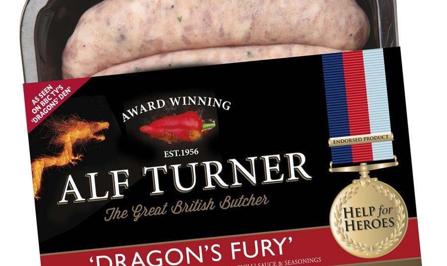 Alf Turner Dragon's Fury sausage listed by Asda | News | The Grocer