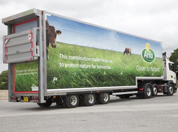 Hybrid truck helps Arla cut road miles for milk | News | The Grocer