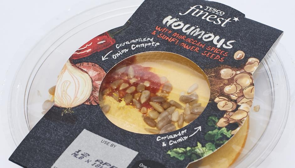 Tesco Finest Houmous with Moroccan Spices & Sunflower Seeds | Analysis ...
