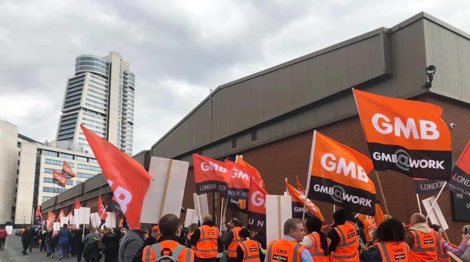 Colleagues and GMB protest staff pay changes outside Asda HQ | News ...