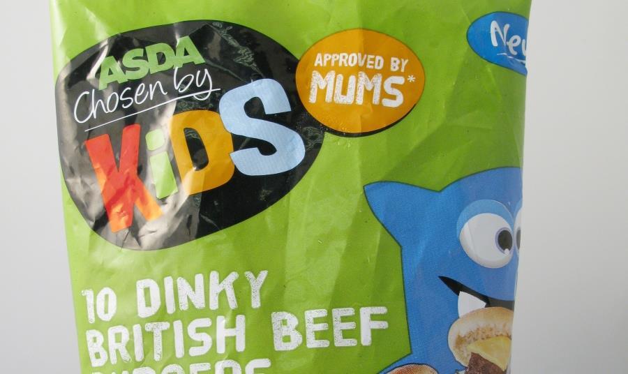 Asda Chosen by Kids Dinky British Beef Burgers: acid test | Analysis ...