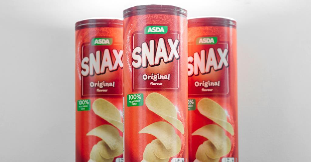 Asda claims supermarket first with 100% recyclable crisp tube | News ...