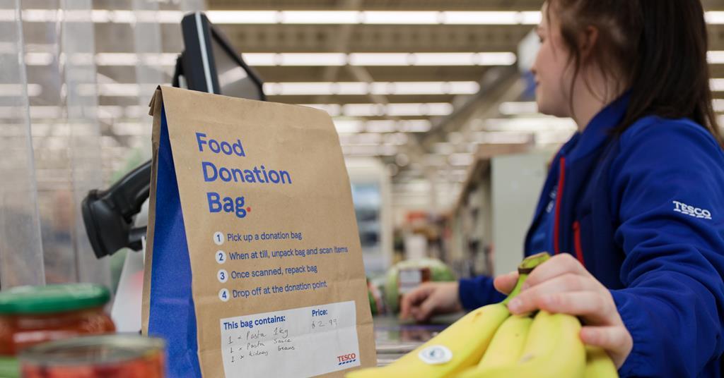 Tesco launches donation bags scheme to help charities fight hunger ...