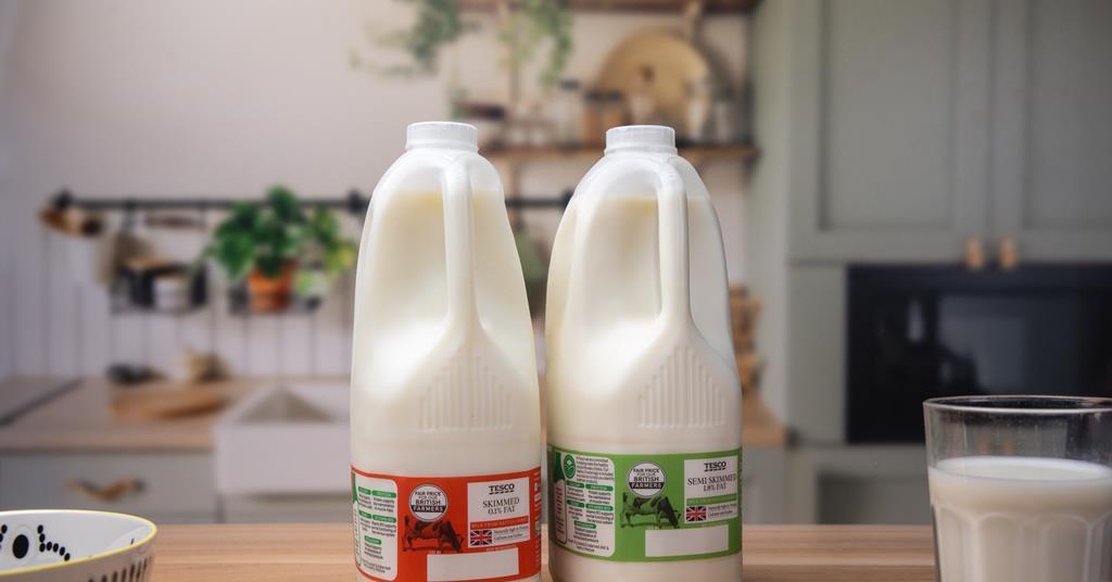 Tesco ditches coloured milk bottle tops in war on plastic | News | The ...