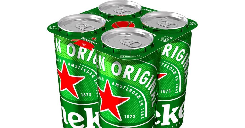 Heineken rolls out improved Green Grip cardboard multipack can topper ...