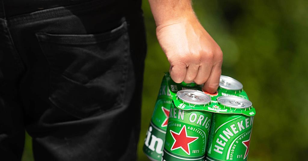 Heineken rolls out ‘Green Grip’ cardboard toppers across canned booze ...