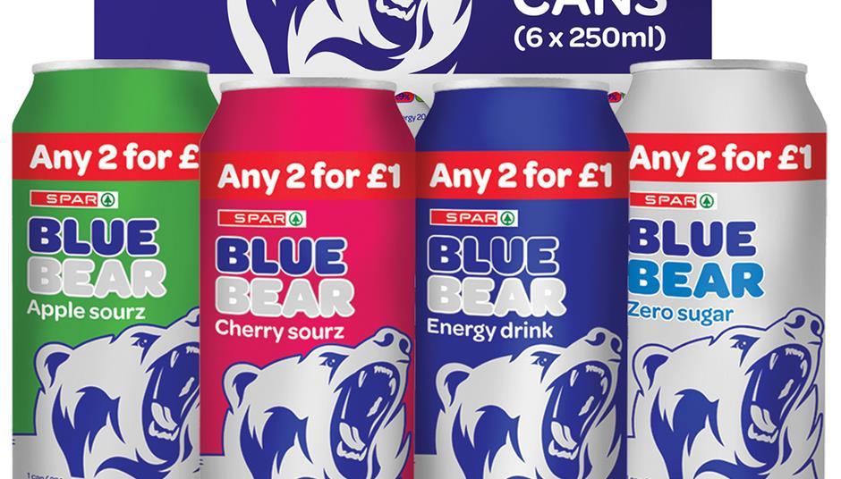 Spar gives Blue Bear energy drinks range a modern makeover | News | The ...