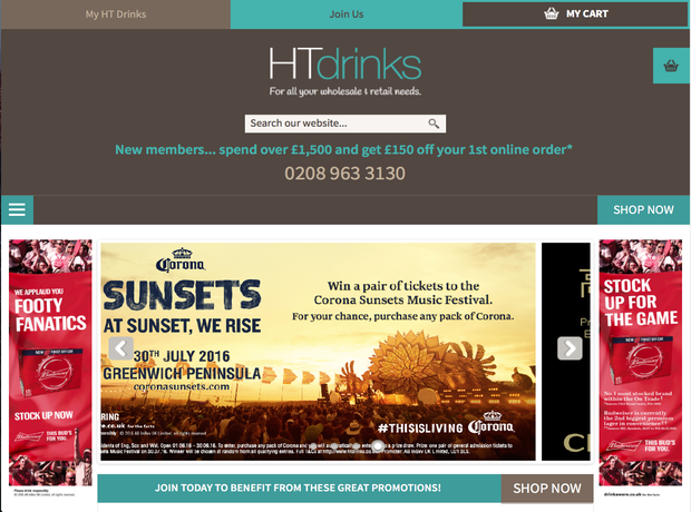 HT Drinks launches retailer ordering website | News | The Grocer