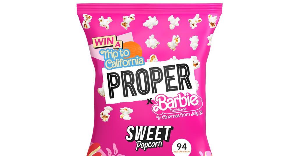 Proper Snacks rolls out limited-edition Barbie popcorn | News | The Grocer