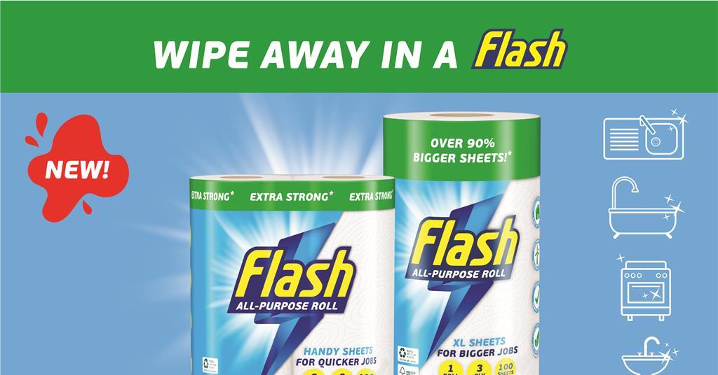 Flash branded kitchen roll landed by Accrol Group | The Grocer