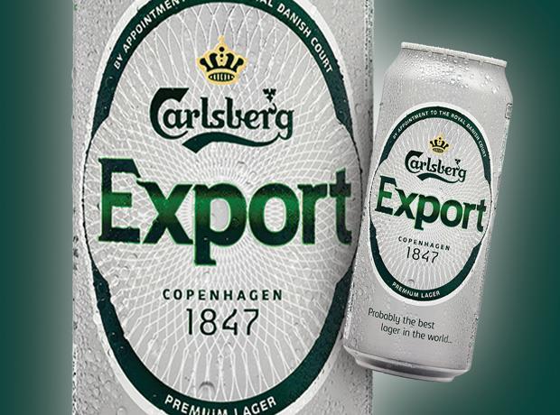 Carlsberg Export Logo Carlsberg Export Lager Beer 568ml Can