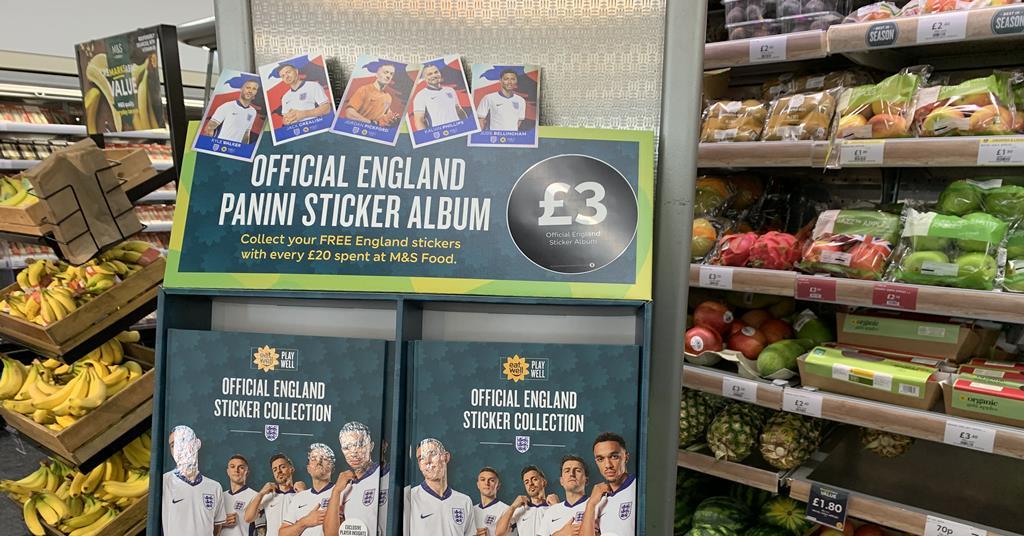 M&S Food giving away football stickers for home nation teams | The Grocer