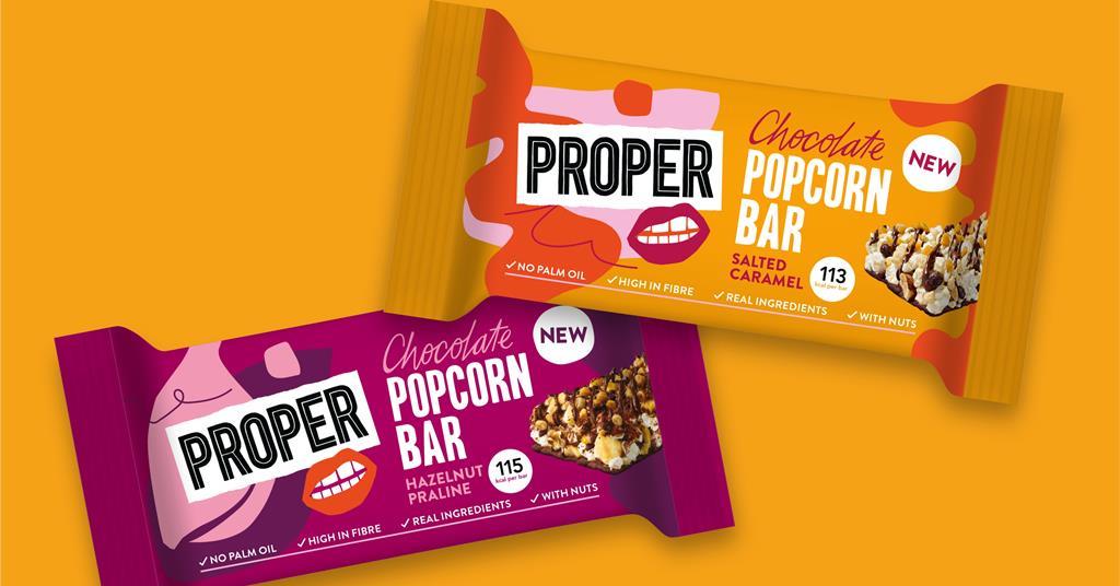 Proper launches into snack bar category with chocolate popcorn duo ...