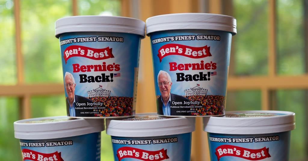Ben’s Best bats for Bernie Sanders in presidential ice cream push ...