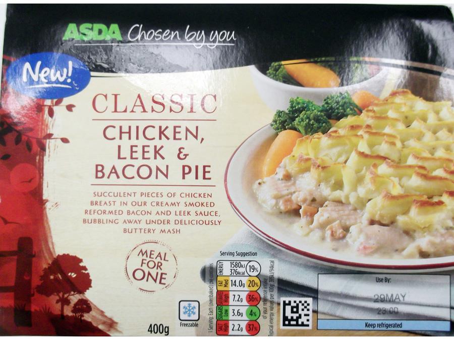 Asda Classic Chicken, Leek & Bacon Pie | Analysis & Features | The Grocer