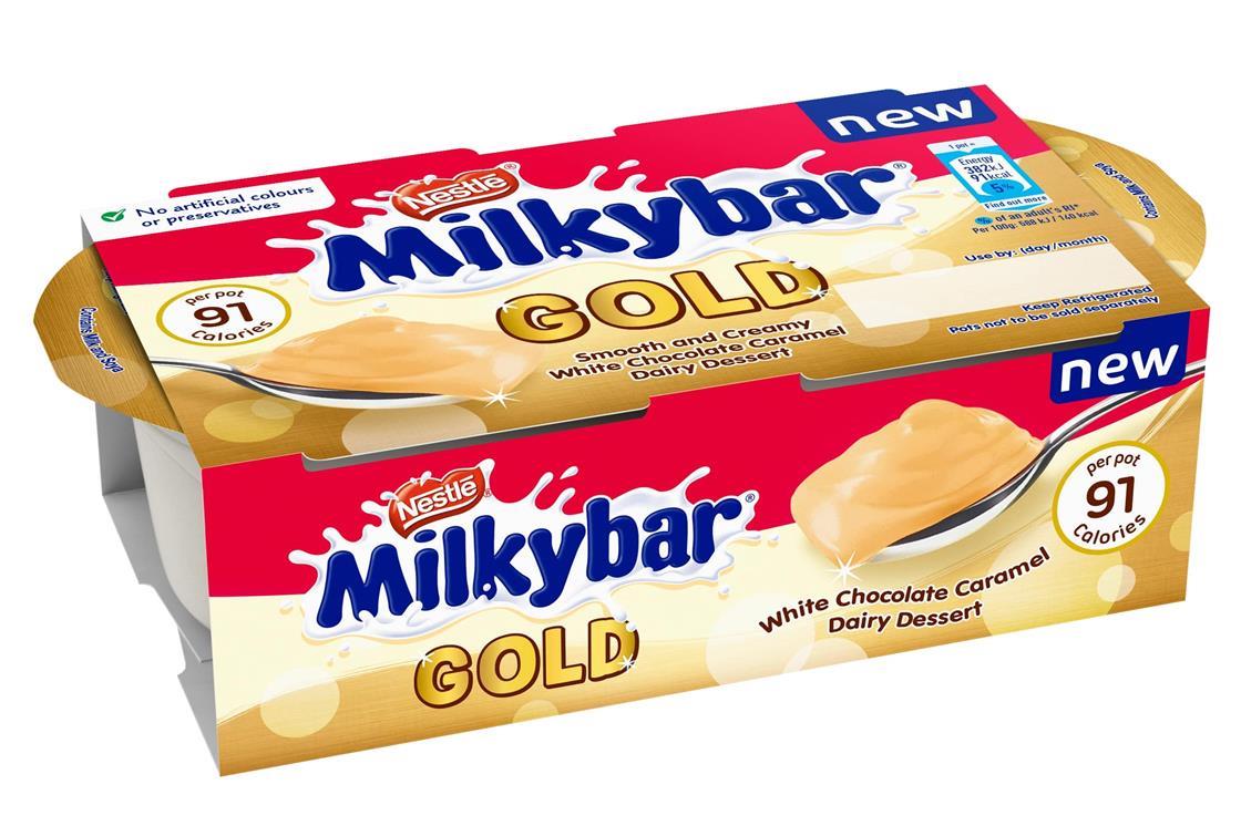 Lactalis launches non-HFSS Milkybar Gold crème dessert | News | The Grocer