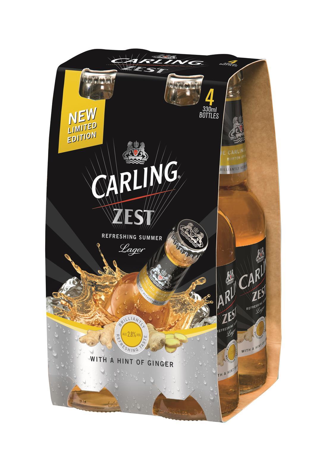 Lower-alcohol beer brand Carling Zest gets new flavour | News | The Grocer