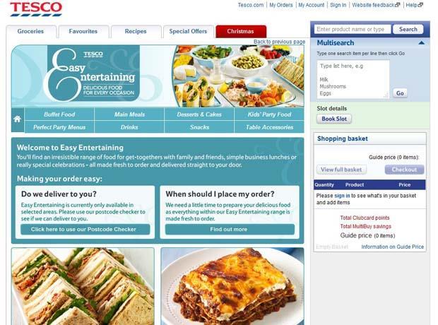 Tesco launches Easy Entertaining party food delivery service | News ...
