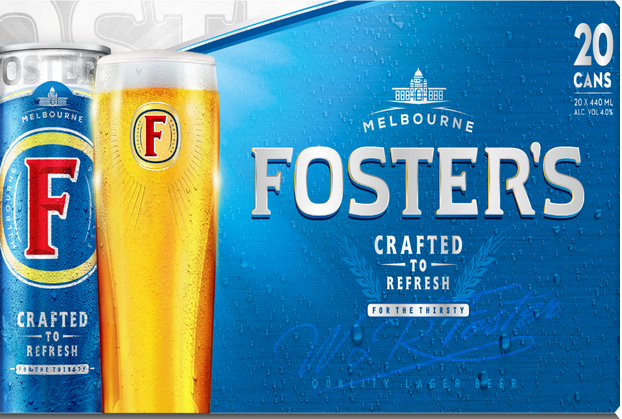 Foster's gets pack redesign to highlight heritage | News | The Grocer