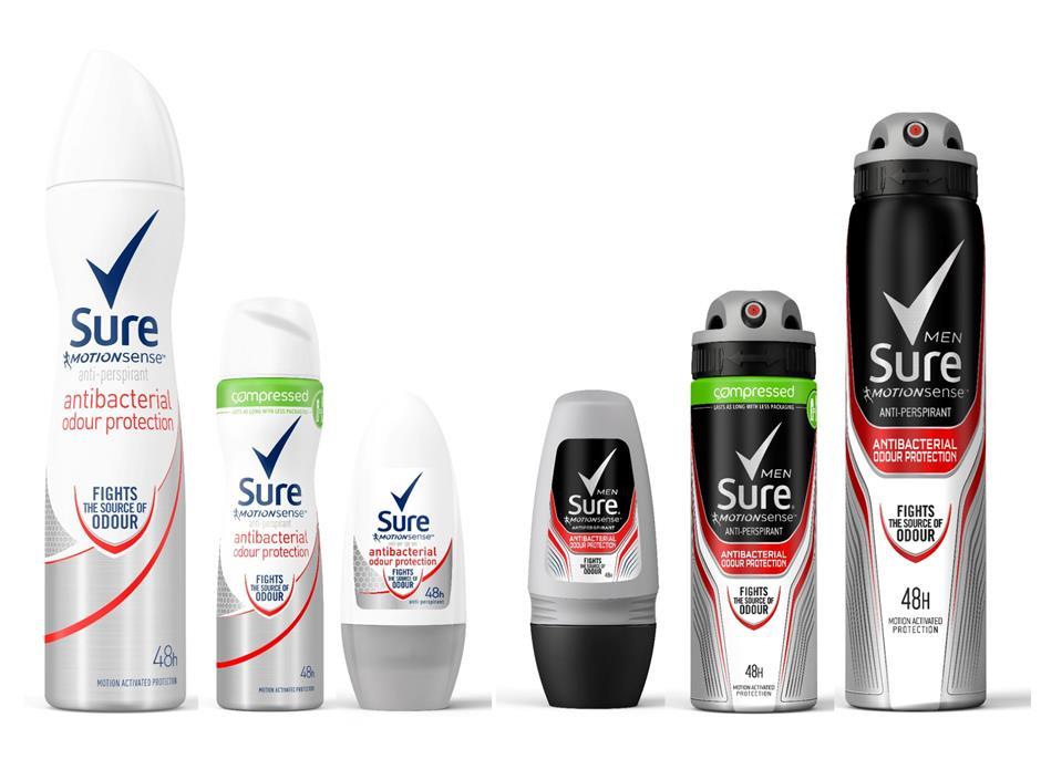 Sure gets Antibacterial Odour Protection antiperspirant range | News ...