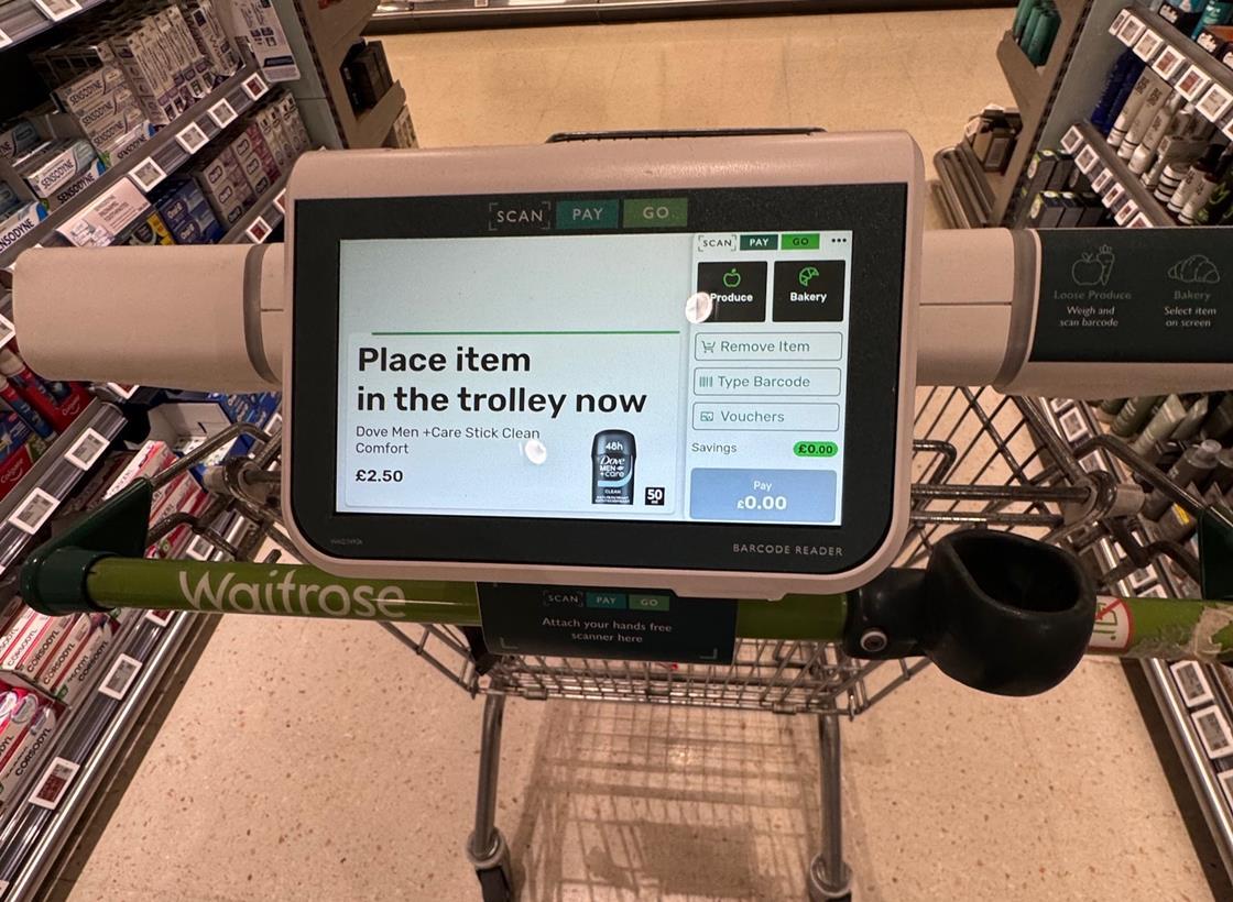 Waitrose trials AI smart trolley system in UK first | News | The Grocer