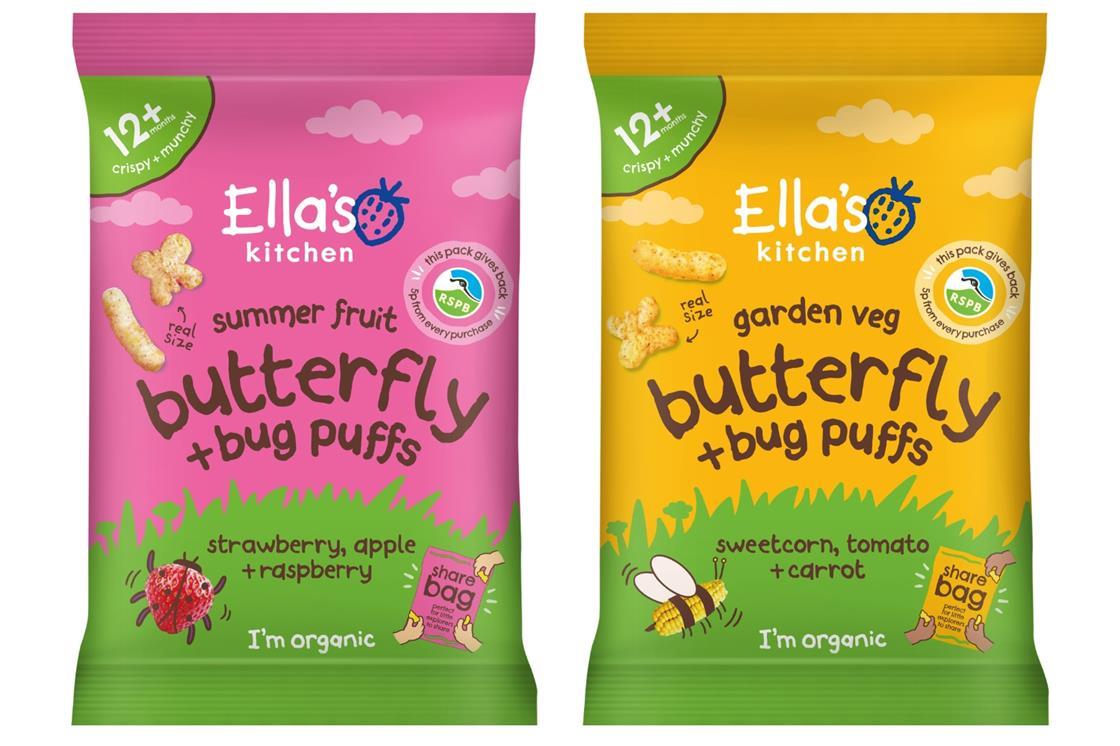 Ella's Kitchen and RSPB launch Butterfly & Bug Puffs for tots | The Grocer