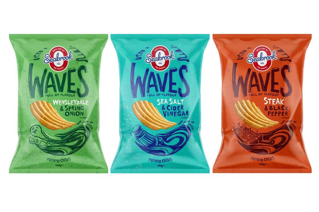 Seabrook unveils Waves premium crinkle-cut crisps range | The Grocer