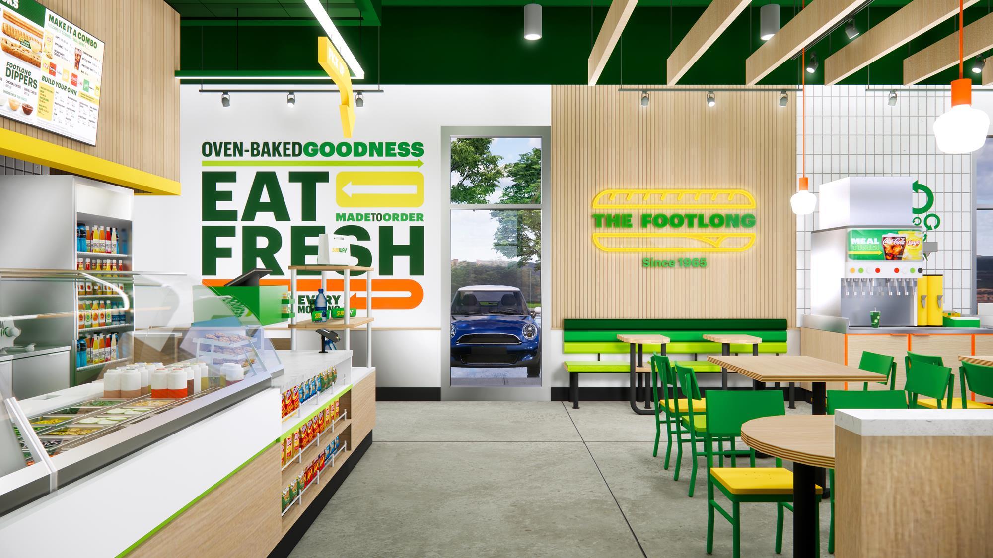 New Subway Restaurant Interior Design Subway Fitout Valley Metro ENP