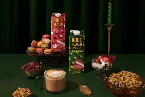 Rude Health unveils Pistachio and Hazelnut alt-milk SKUs | News | The ...
