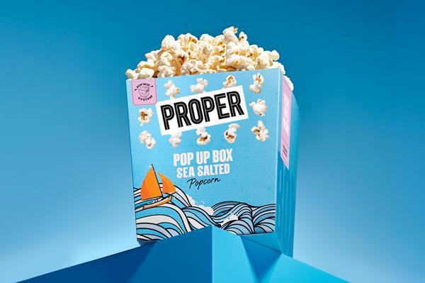 Proper launches UK's 'first' pop-up microwave popcorn box | The Grocer