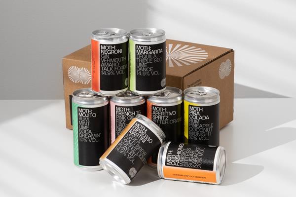 Canned cocktail brand Moth adds trio of 10% abv drinks | News | The Grocer