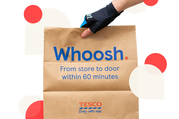Most Tesco Whoosh orders arrive within 30 minutes, figures show | News ...