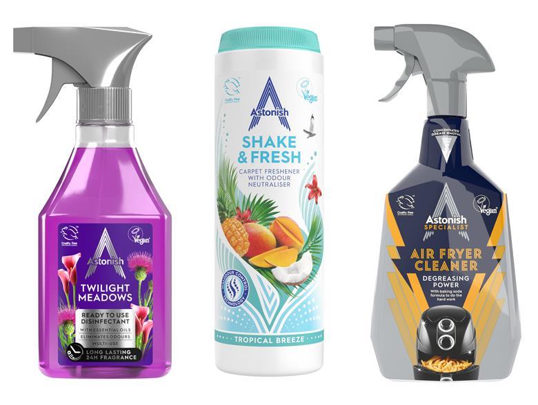 Astonish rolls out 13-strong range of household cleaning products | News | The Grocer
