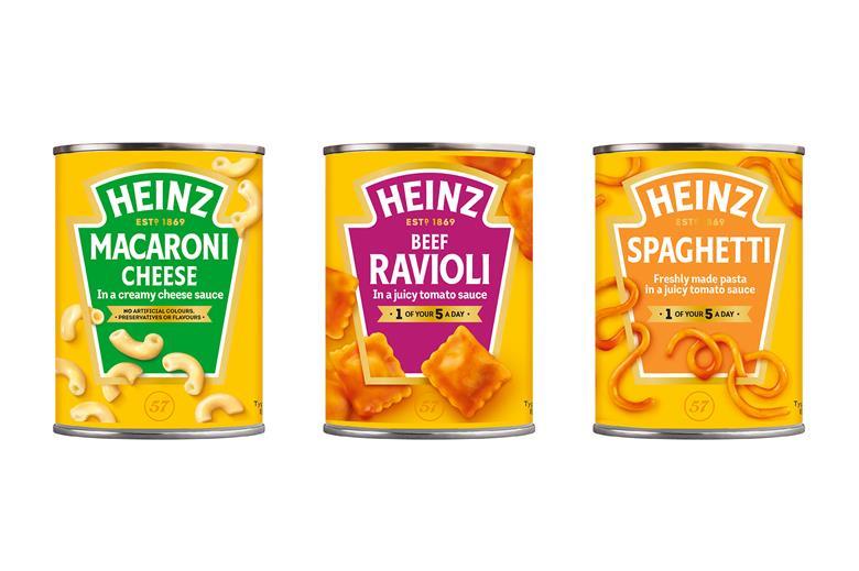 Heinz revamps canned pasta packaging with ‘playful’ design | News | The ...