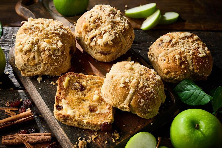 Pretzel eggs and apple crumble hot cross buns: Co-op Easter range 2025 ...