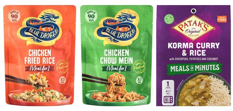 Patak's and Blue Dragon launch microwaveable meals for one | The Grocer