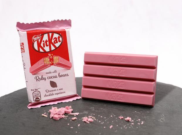 Nestlé UK unveils ruby pink chocolate Kit Kat bar | News | The Grocer