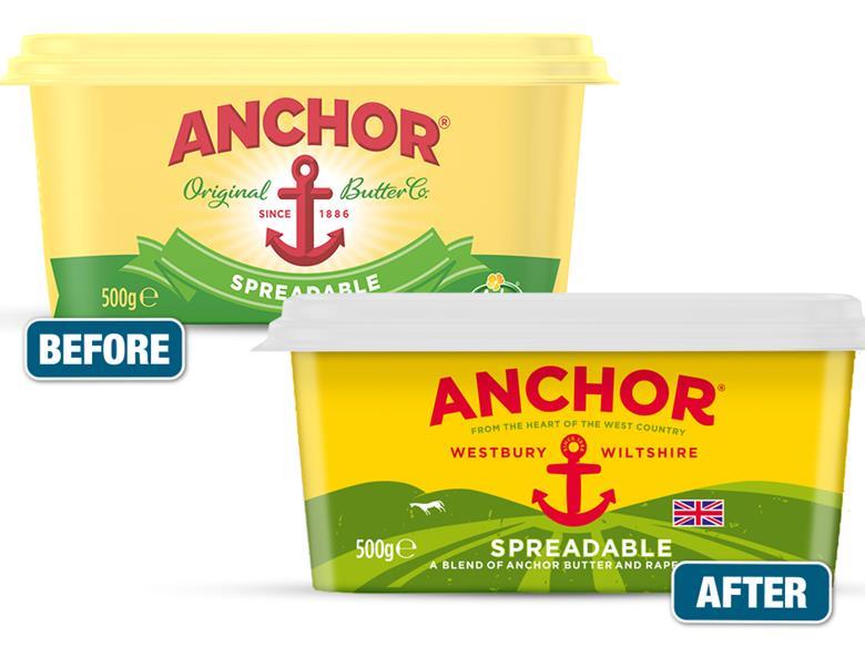 Anchor butter gets British-focused packaging overhaul | News | The Grocer