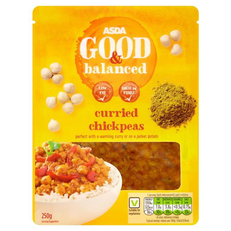 Asda Good & Balanced Curried Chick Peas: acid test | Analysis ...