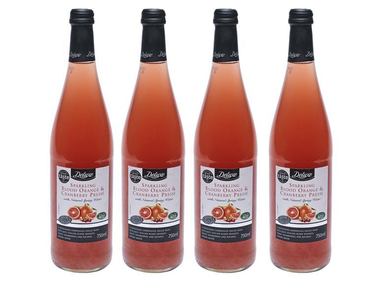 Lidl Deluxe Sparkling Blood Orange & Cranberry Pressé | Analysis ...