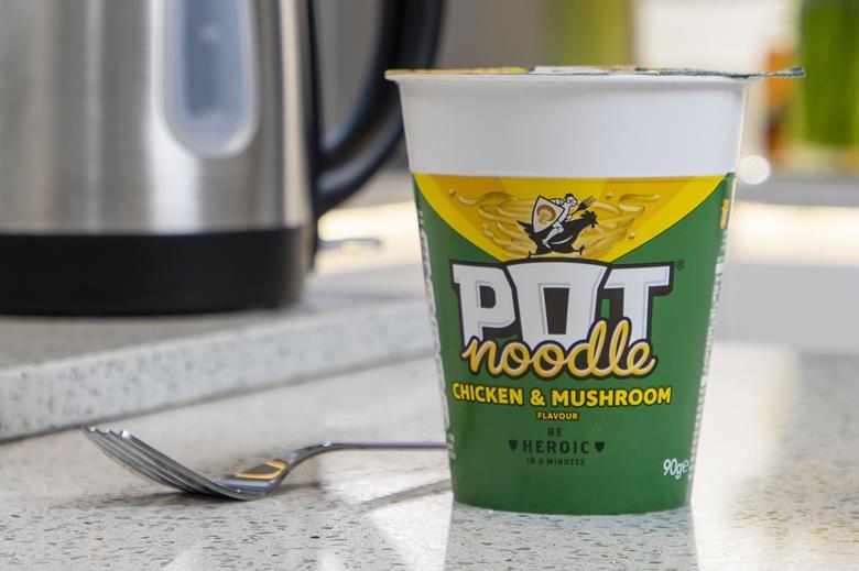 Pot Noodle trials paper packaging with Tesco | News | The Grocer