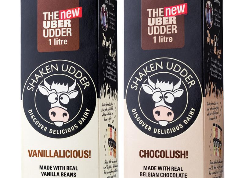 Flavoured milk brand Shaken Udder launches one-litre Uber Udder | News ...