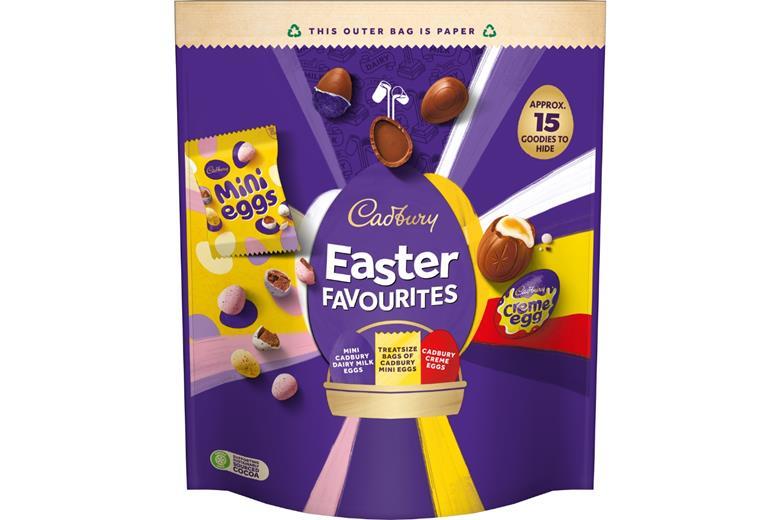 Cadbury adds its first paper pouch for Easter Favourites | The Grocer