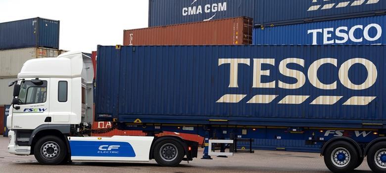 Tesco unveils commercial electric HGVs to tackle carbon emissions in ...