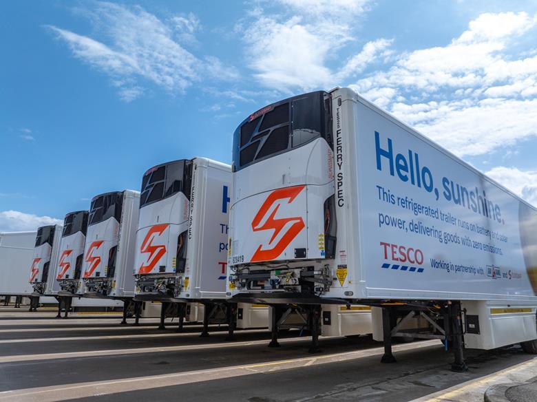 Five Sunswap solar-powered refrigerated lorries hit the road in UK ...