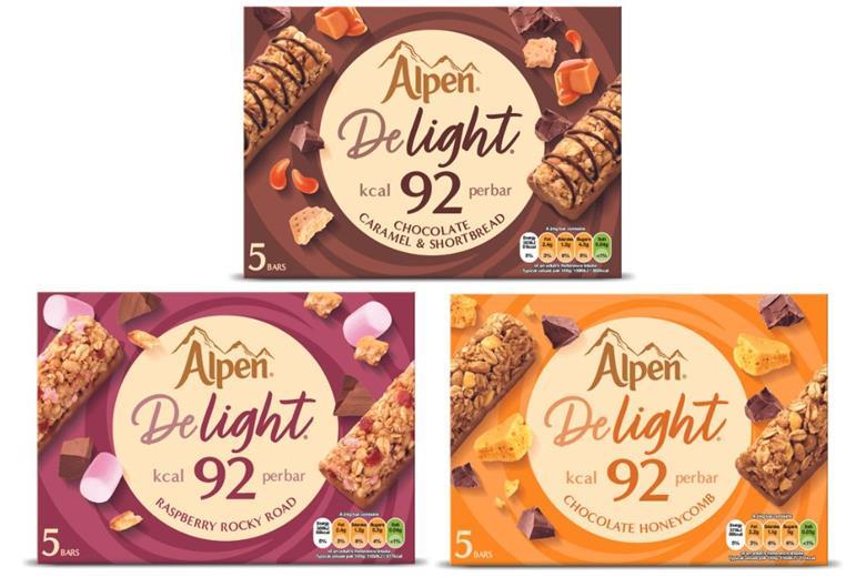 Alpen relaunches Light cereal bars as Delight with ‘decadent’ options ...